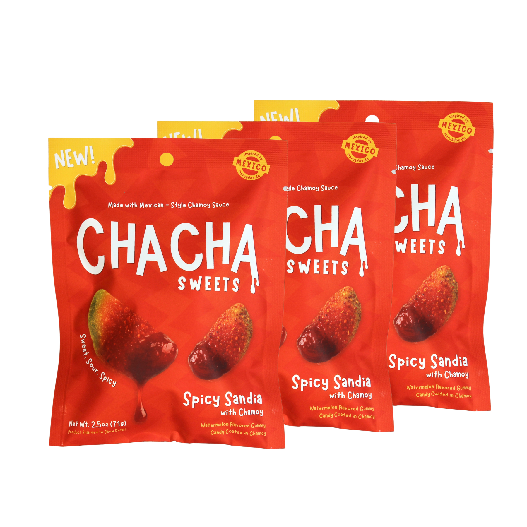 Chamoy Watermelon Gummies – Spicy Mexican Candy | CHA CHA SWEETS – Cha ...